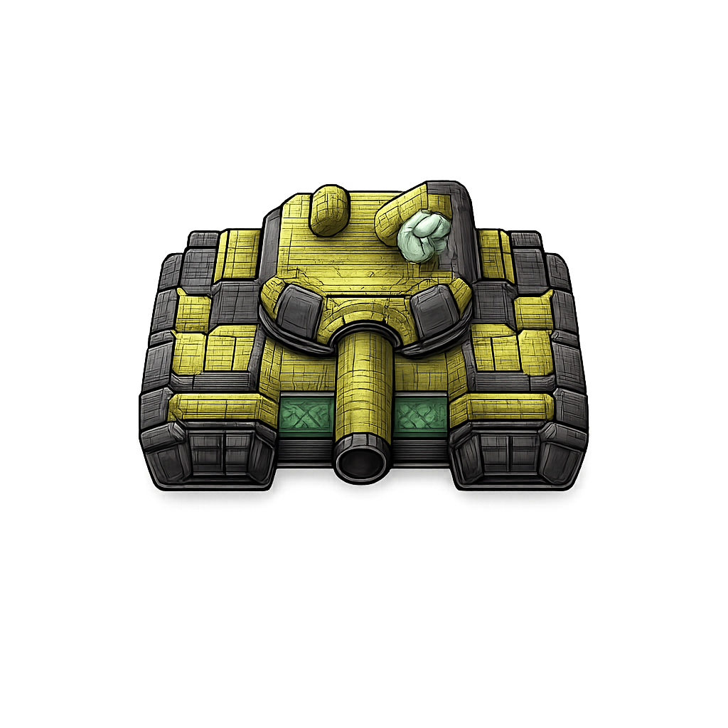 2D Tank Sprites Pack – 10 Tanks (LV1–LV10) – Top-Down Cartoon PNG by ...