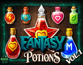HeySmiL updated Potion Icons Pack - Fantasy Vol.1 - itch.io
