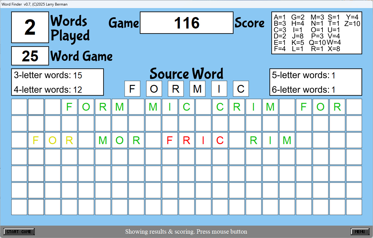 Word Finder by Larrybtoys