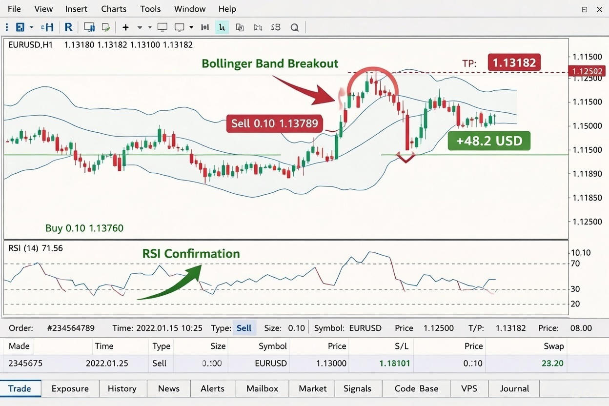 Bollinger - RSI expert advisor for MetaTrader 5 [MT5] by RobotFX
