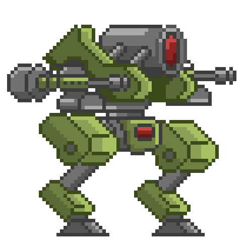 Free Mecha Sci-Fi Robotic Pixel Art Cluster Object by Aralepixel