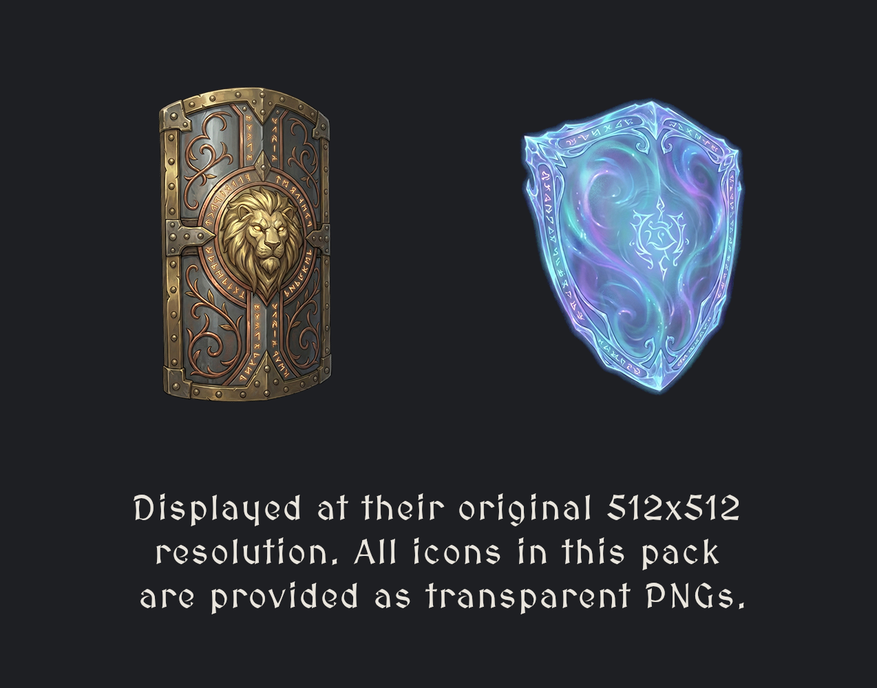 [FREE] 40 Shield Icons V2 // Fantasy Style // PNG 512x512 // Shields by ...