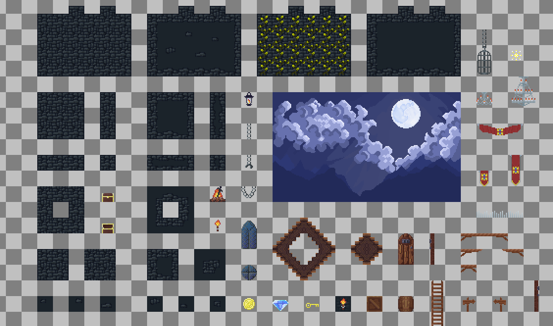 Castle, Dungeon Theme Tileset by Cool So