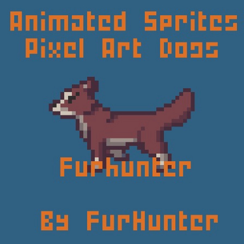 2D Animated Pixel Art Dogs 64x64 by FurHunter
