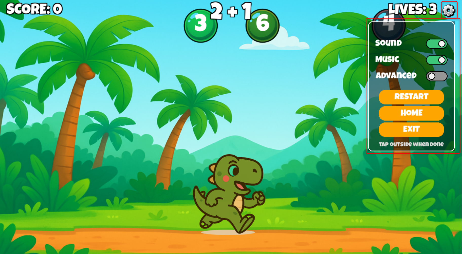 Dino Math Catcher by Selva-MrTechie