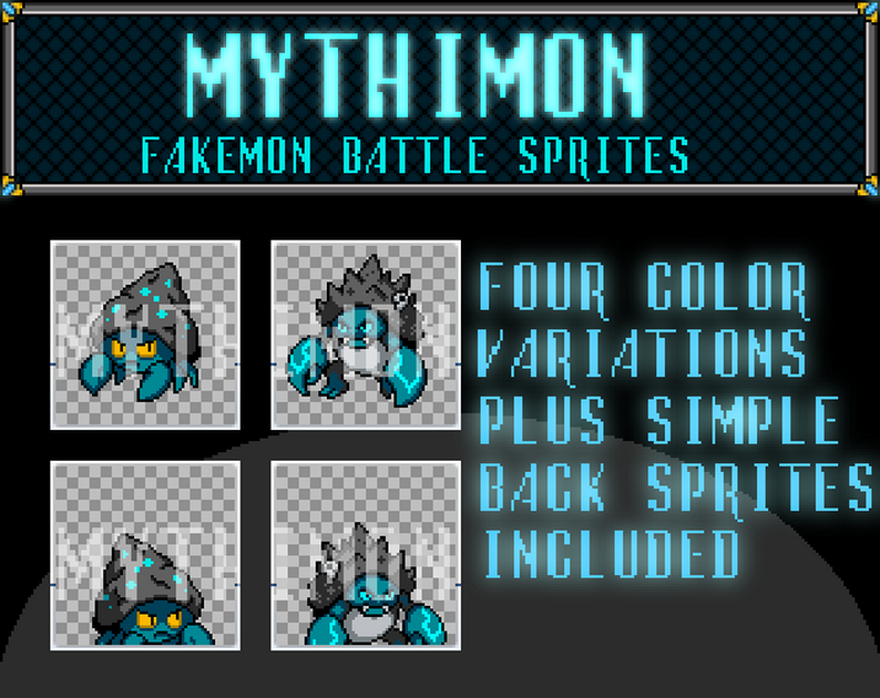 Mythimon - Battle Sprites 025, 026 by Mythril Age