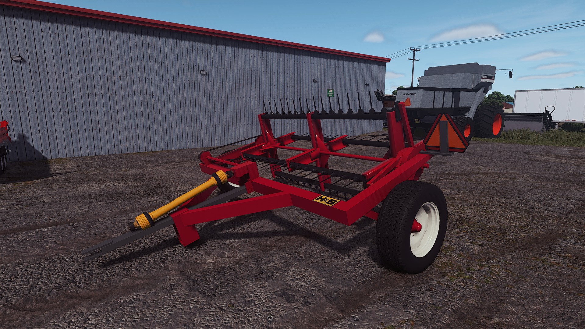FS25 1986 H&S Hay Tedder by E55 Modding