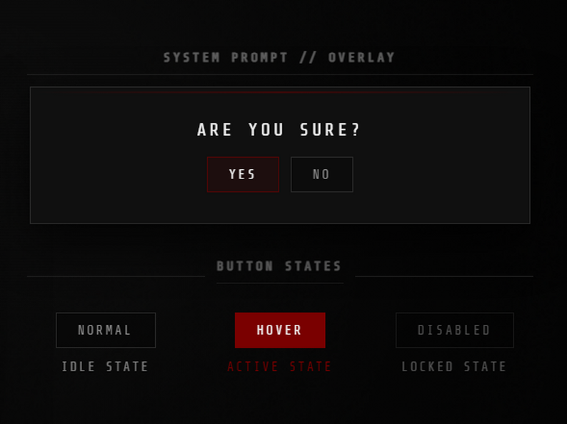 PS1 / PSX Horror UI Pack for React — Accessible Game Menus & Modals by ...