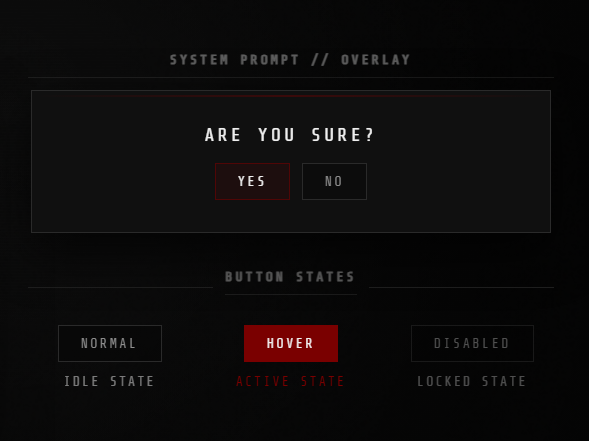 PS1 / PSX Horror UI Pack for React — Accessible Game Menus & Modals by ...