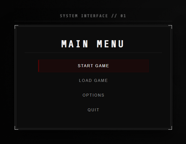 PS1 / PSX Horror UI Pack for React — Accessible Game Menus & Modals by ...