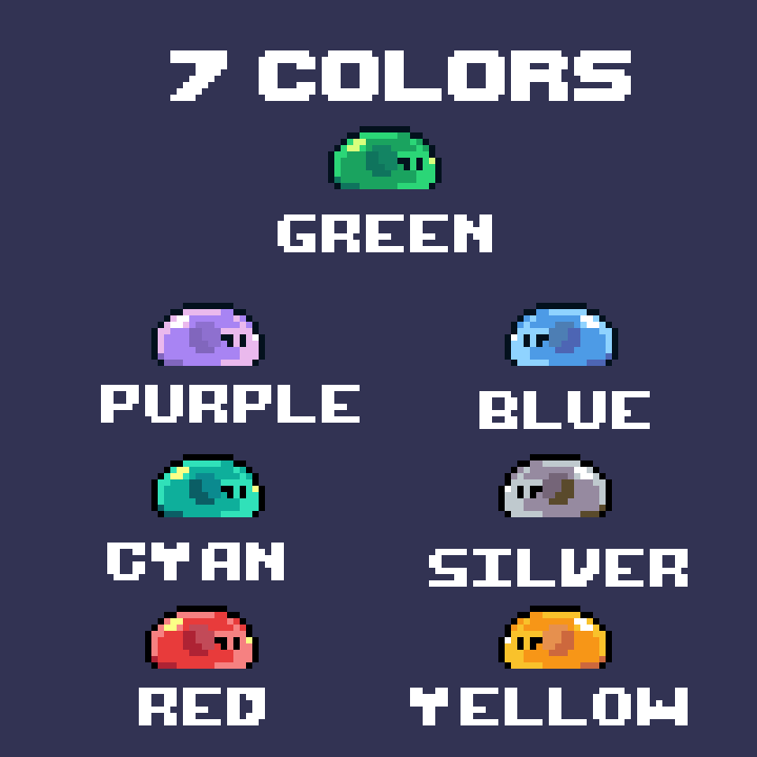 Slime Update - Slime Enemy | Pixel Monsters Vol.1 by elesrech
