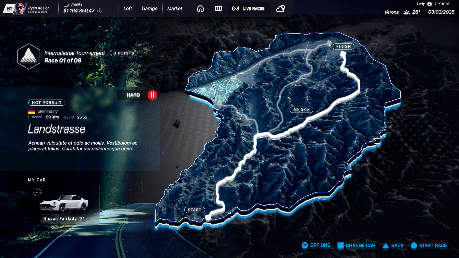 Game UI | Racing Game by Geon Tavares