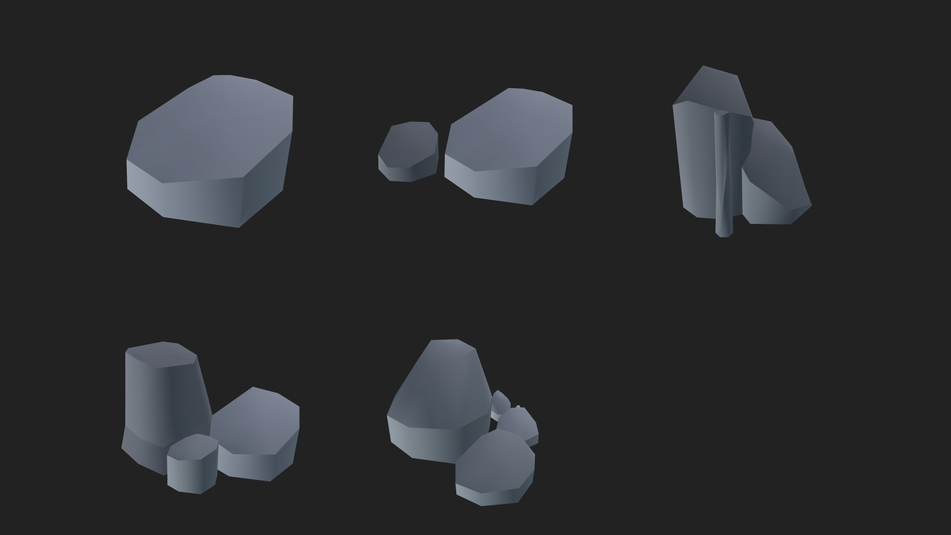 Stylized Rock Pack - 100 Comic-Style Cliffs, Stones & Boulders by EmaceArt