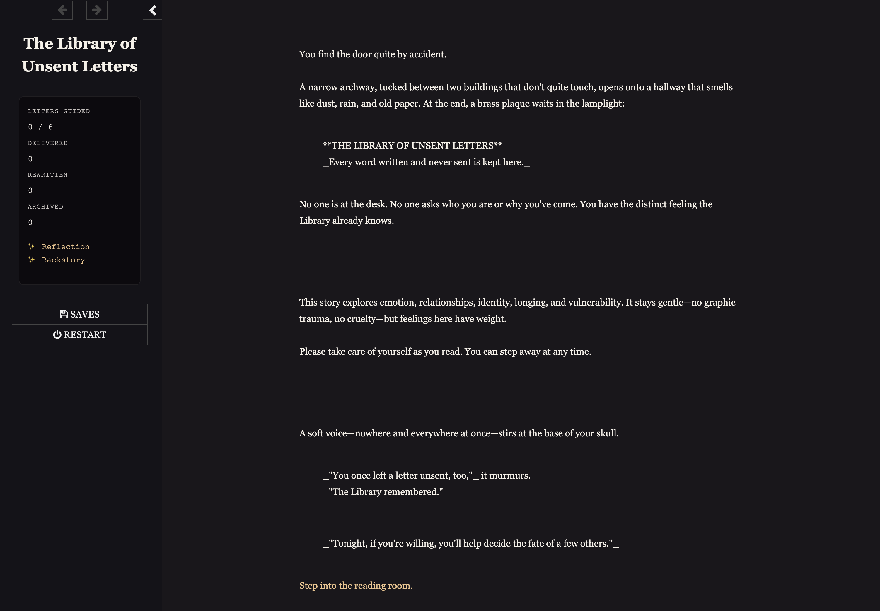 The Library of Unsent Letters by charlieocean