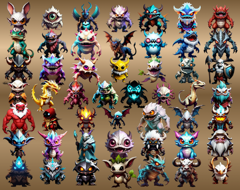 Monsters 50 Pack Vol 12｜RPG Asset Pack (PNG) by Pixel Hammer