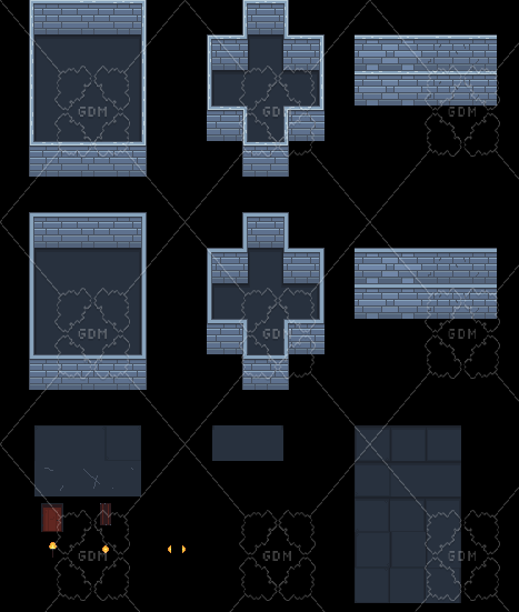 2D Modular Core Dungeon Tileset – Top-Down by Patronaze