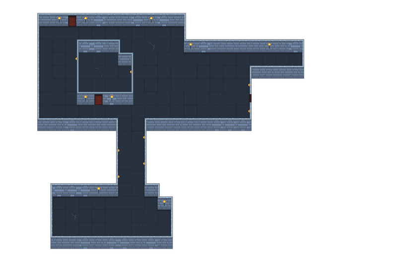 2D Modular Core Dungeon Tileset – Top-Down by Patronaze