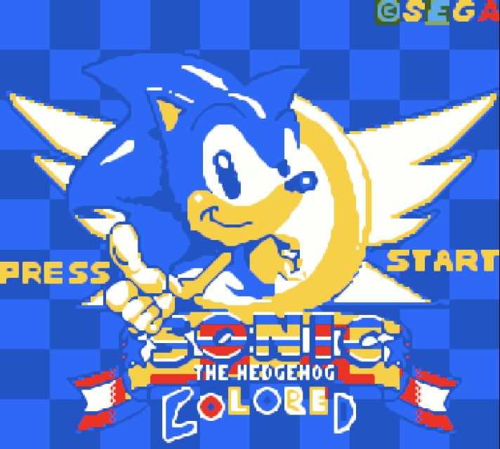 Sonic The Hedgehog Colored by SwagBroPlayZ