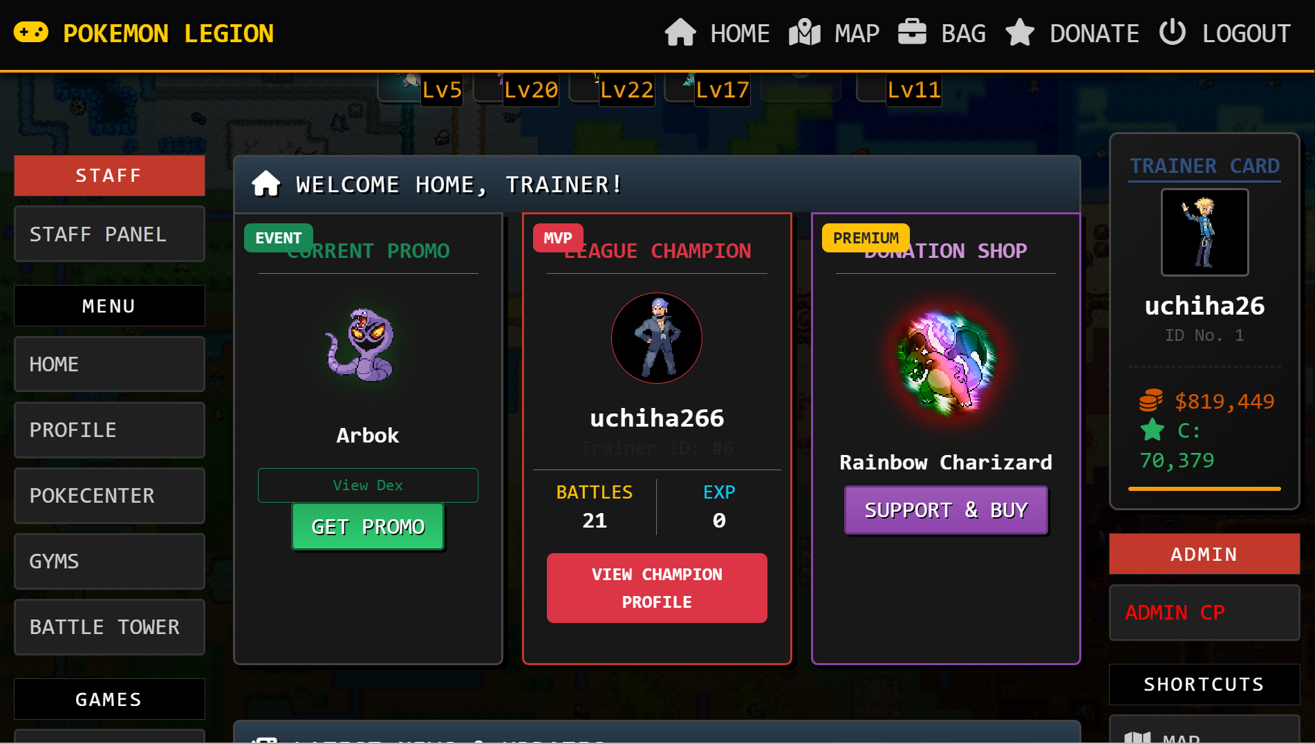 POKEMON LEGION - OPEN WORLD RPG by Fr3 Studio