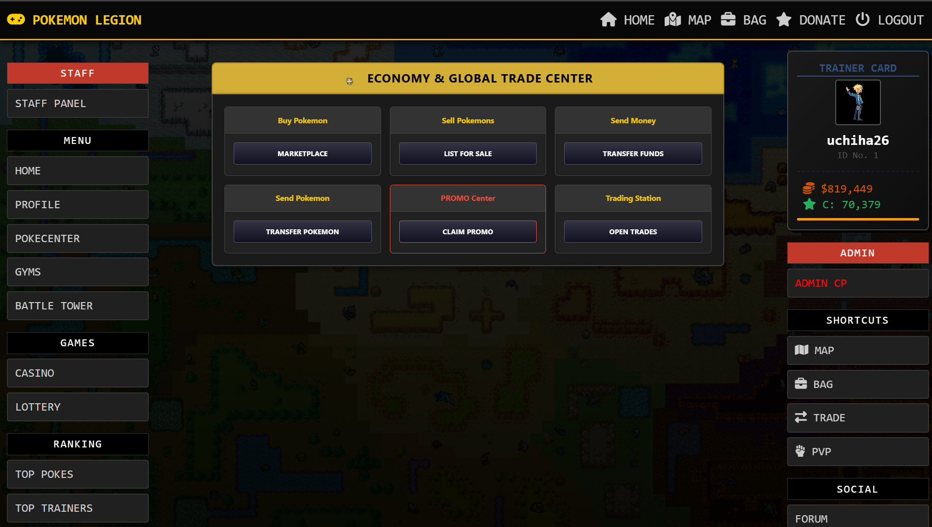 POKEMON LEGION - OPEN WORLD RPG by Fr3 Studio