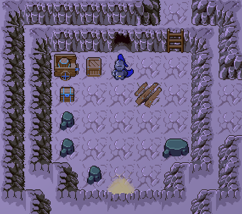 Medieval cave tileset topdown 32x32 by Booom
