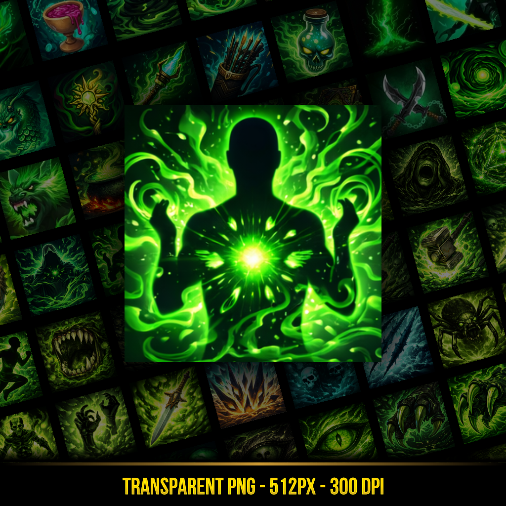 150+ Fantasy RPG Skill and Ability Icon Pack 2 by pzUH