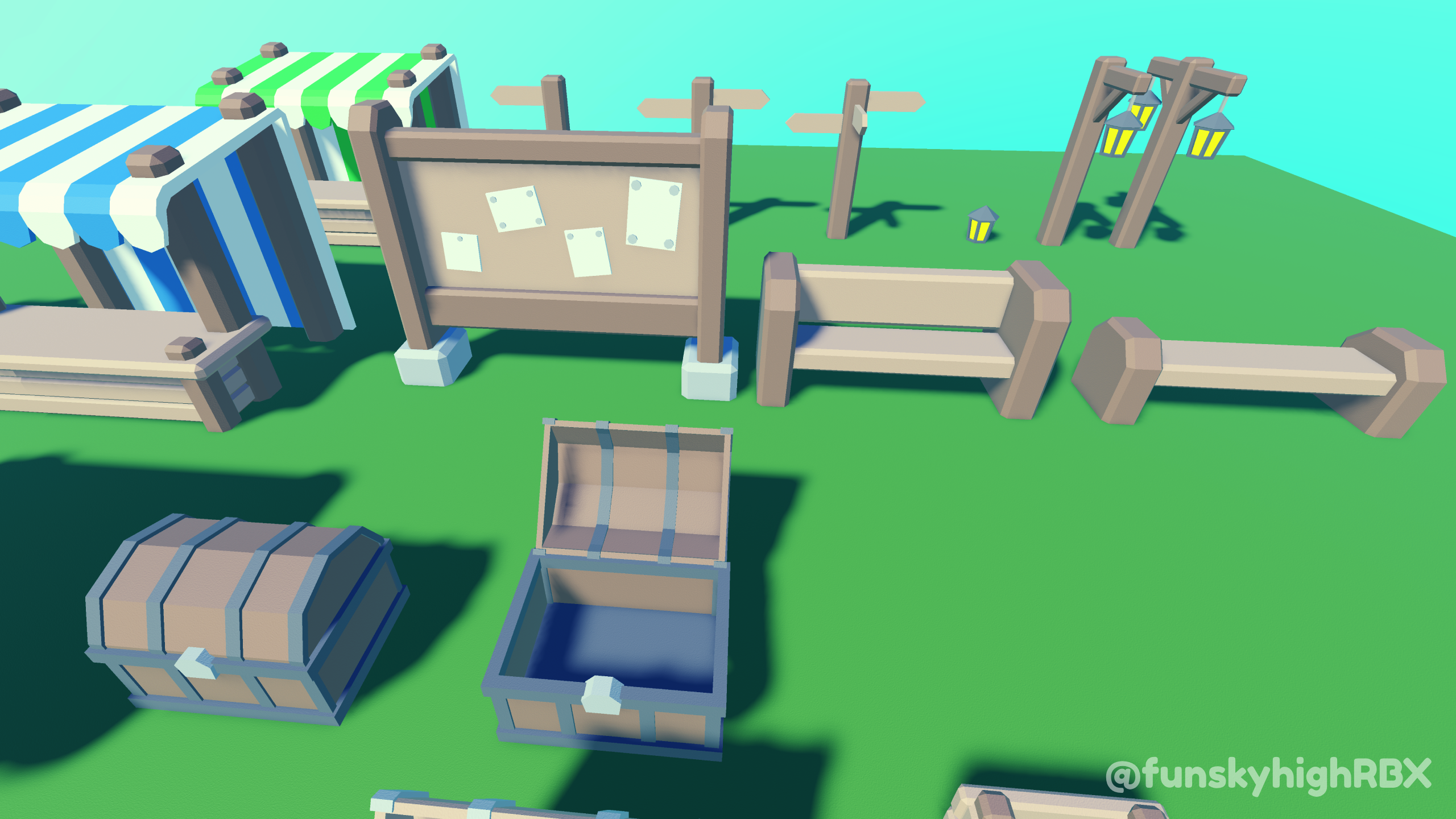 Low Poly NPC Town Asset Pack by Funskyhigh
