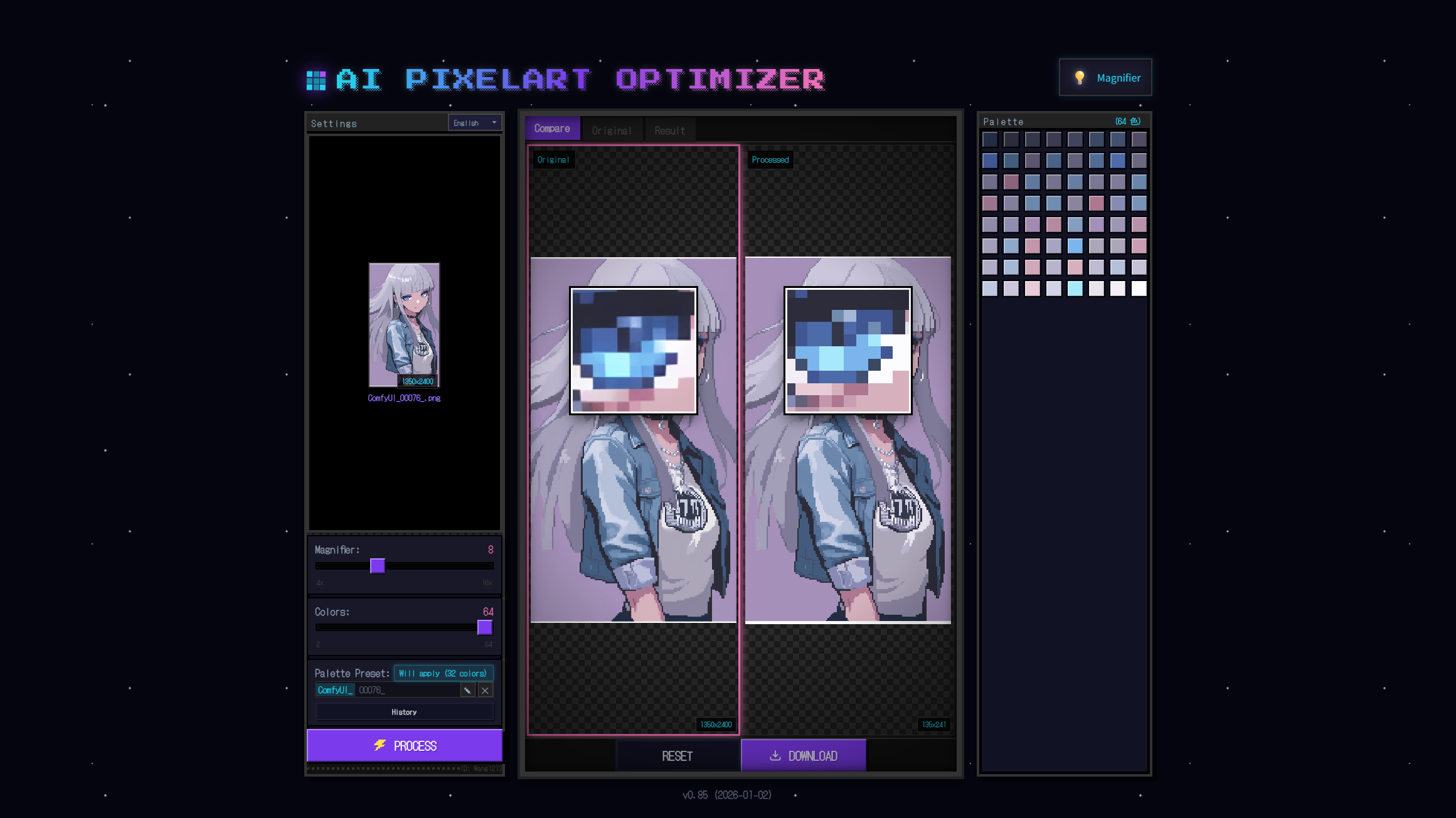 AI PixelArt Optimizer by 65006636@qq.com