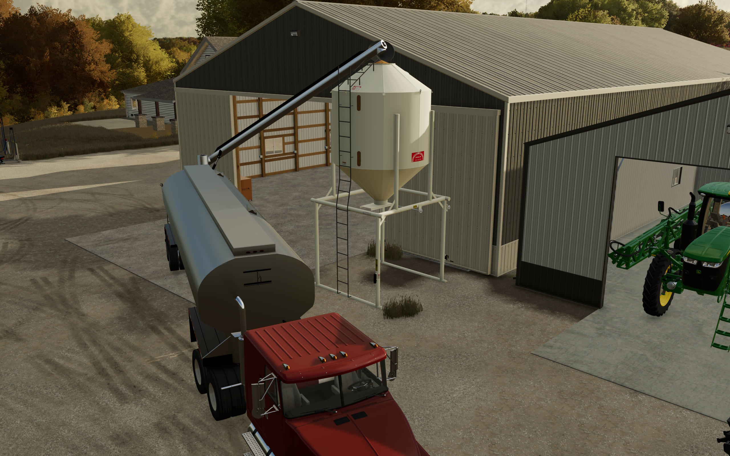 FS22 15-ton Overhead Bulk Storage Bin by Green Acres Modding
