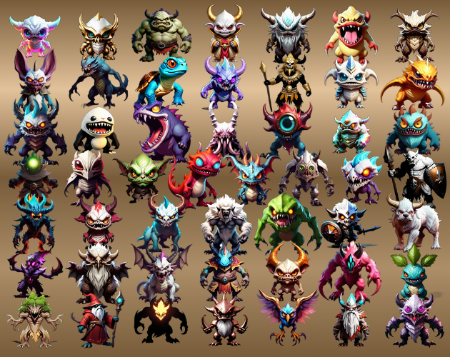 Monsters 50 Pack Vol 14｜RPG Asset Pack (PNG) by Pixel Hammer