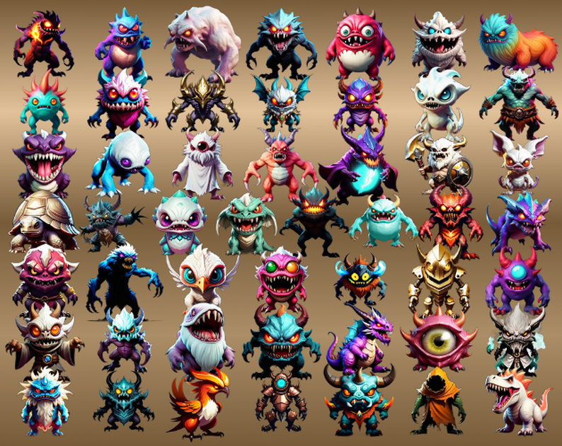 Monsters 50 Pack Vol 15｜RPG Asset Pack (PNG) by Pixel Hammer