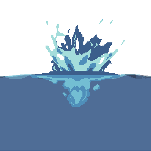 2D Water Waves & Splash Animations (Pixel Art) by Pixel Perfect Assets ...