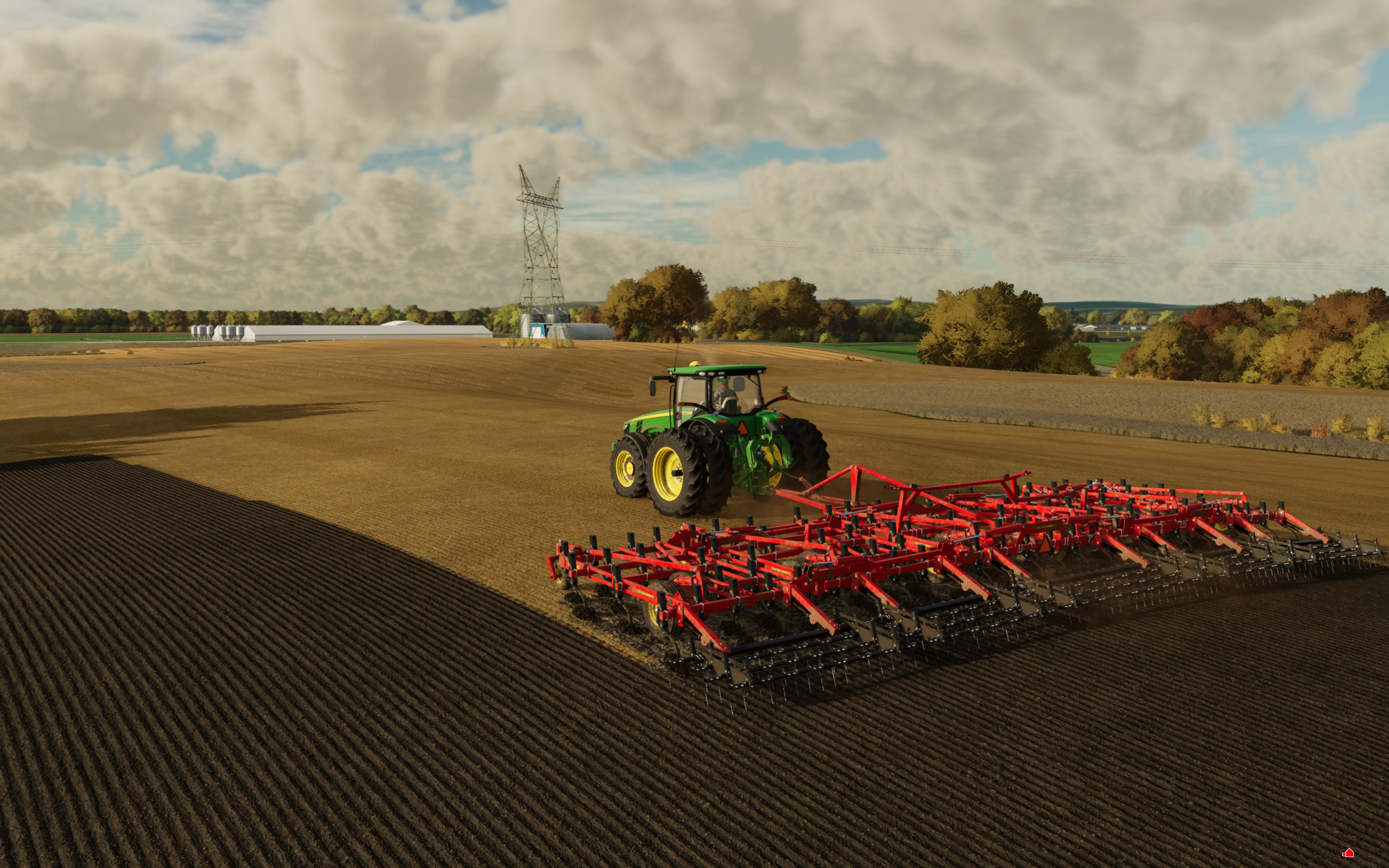 FS22 Sunflower 5056-55 Field Cultivator by Green Acres Modding