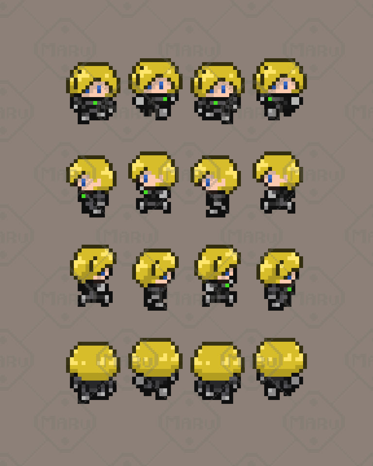 Update: Improved Animations & Pixel Art – Sci-Fi Top-Down Units Sprite ...