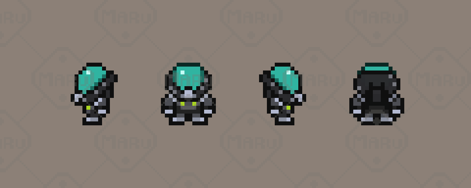 Update: Improved Animations & Pixel Art – Sci-Fi Top-Down Units Sprite ...