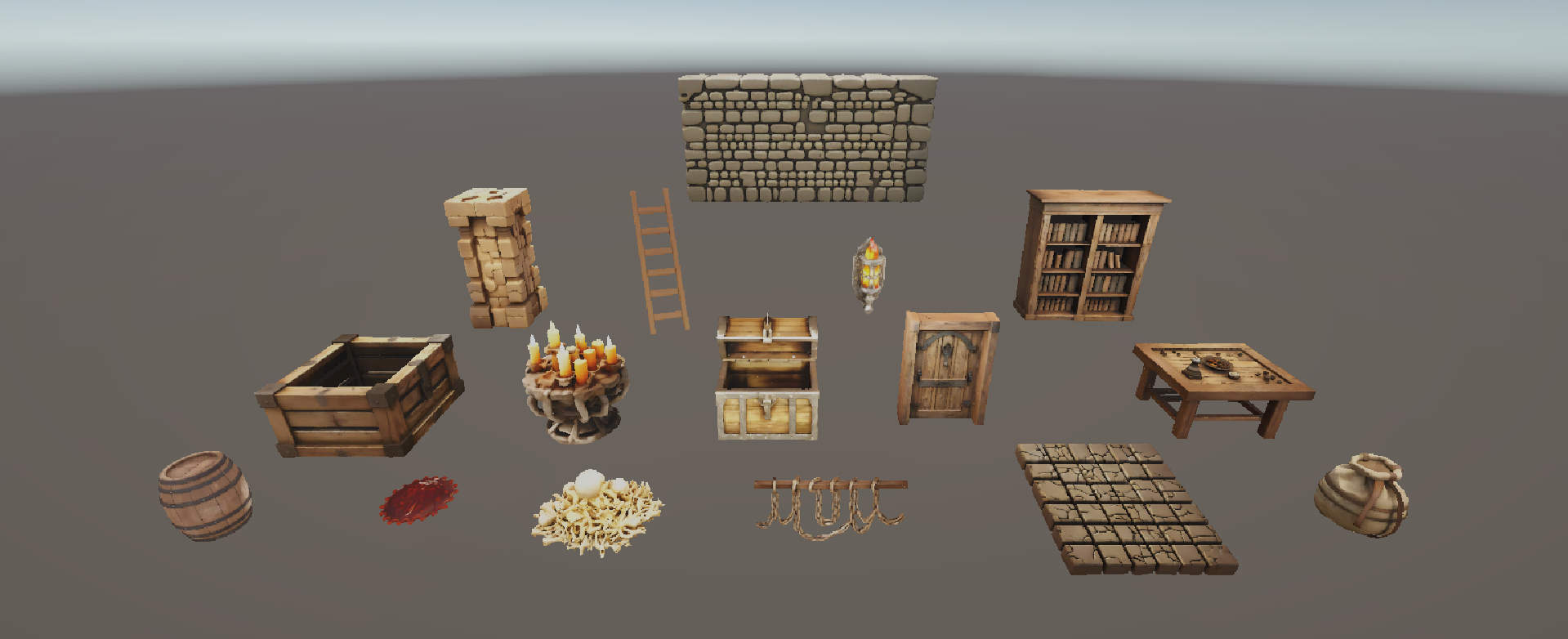 Fantasy Dungeon Props Pack by Tomas Malveiro