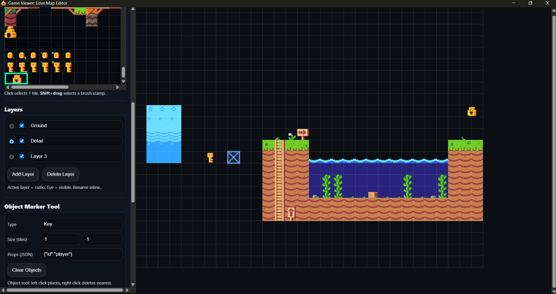 Love2D Tile Map Editor by Recks Studio