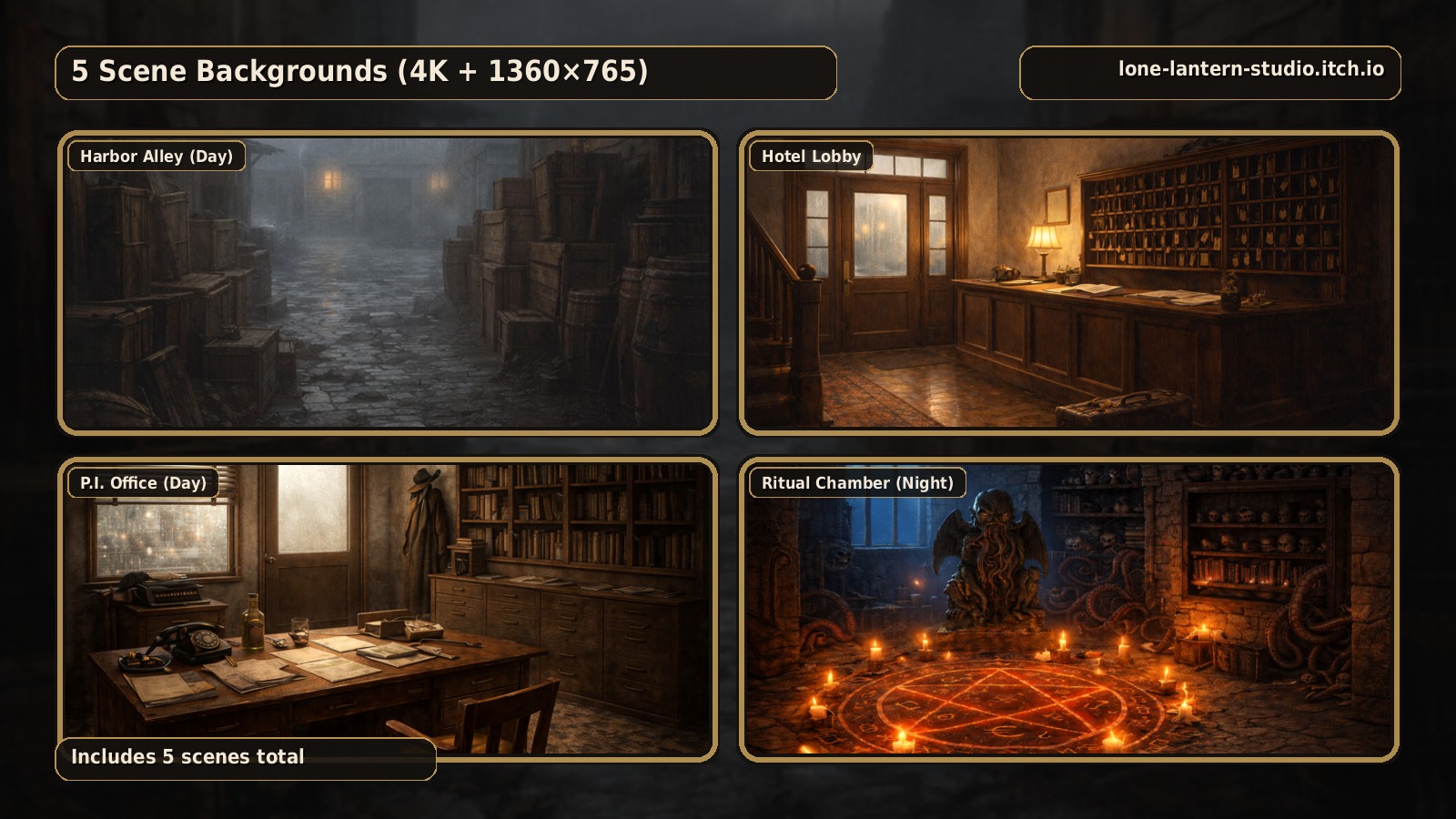 Cthulhu Asset Pack — Tokens, Portraits, Scenes & Props (VTT-ready) by ...