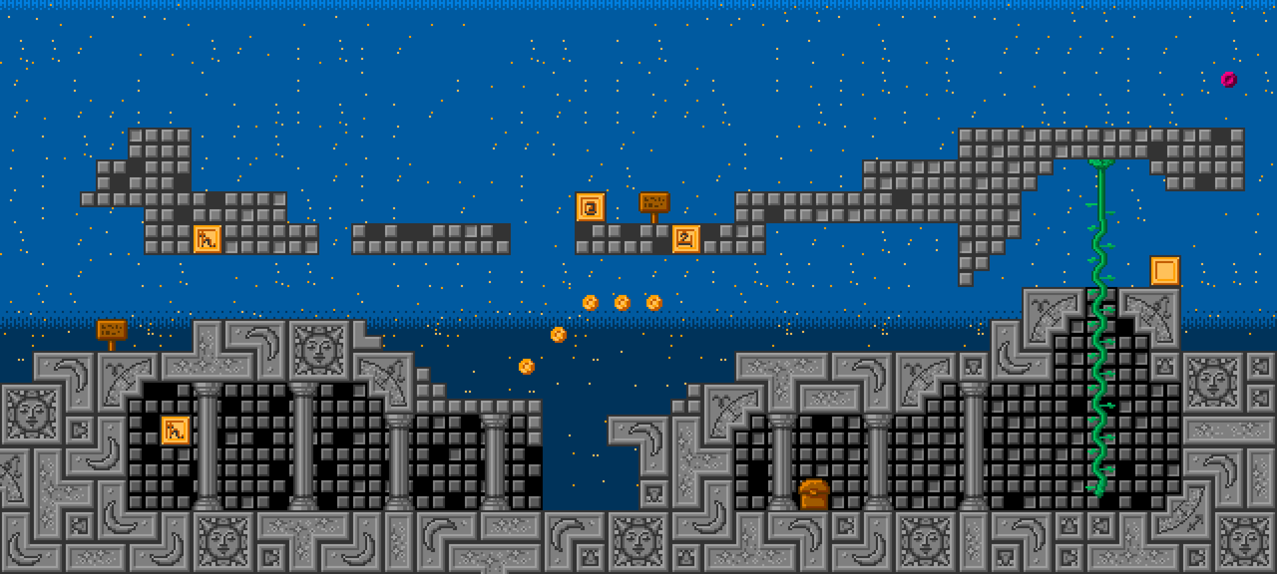 Starry Night 16x Platformer by xxBastet