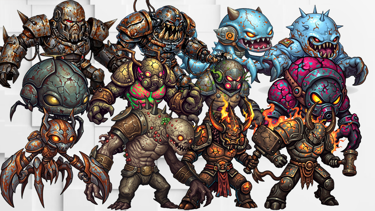 Sideview Sci-Fi Chibi Monster Pack! by L1ght