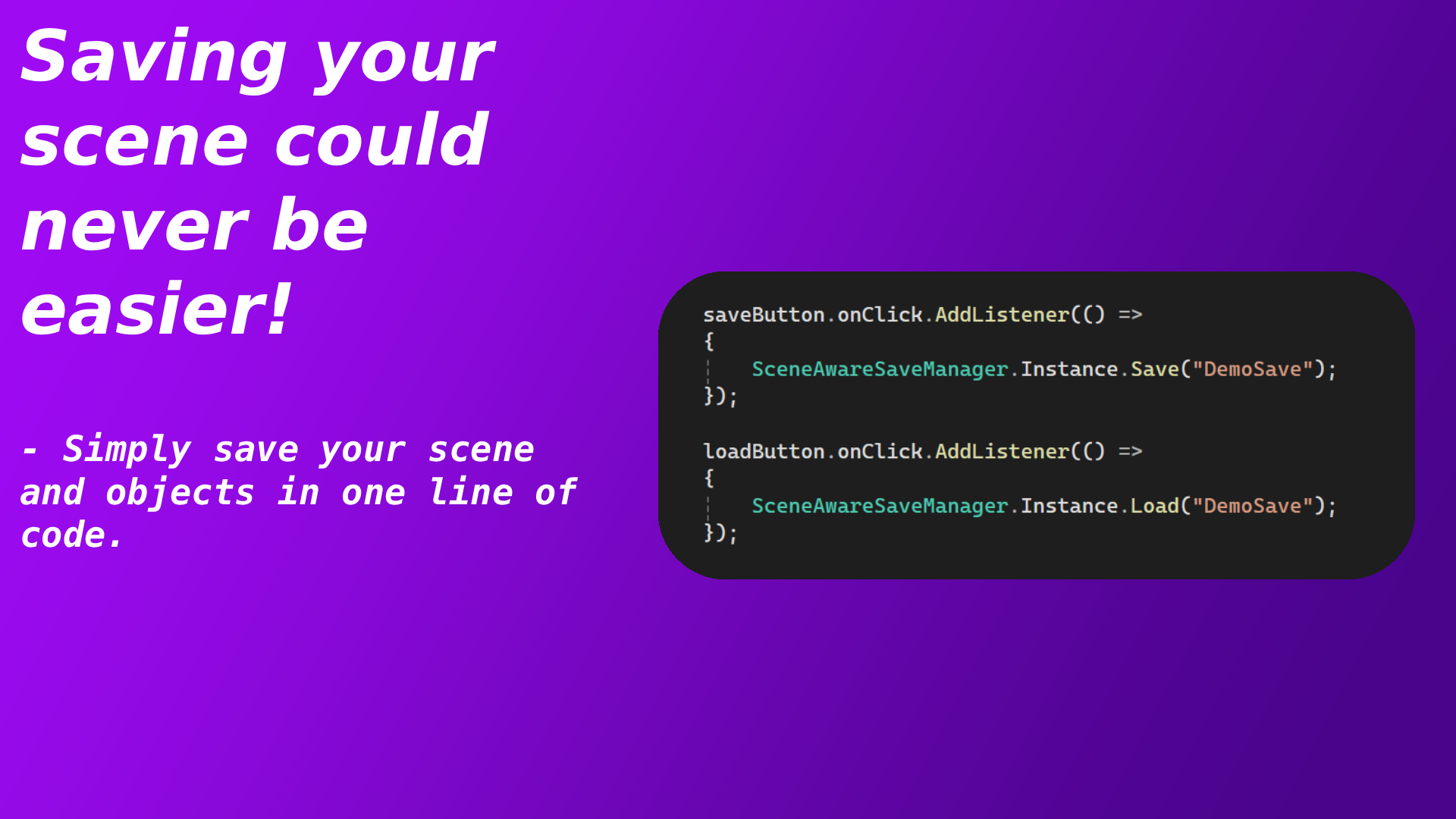Super Simple Save System - The Ultimate Save Game Tool For Unity. by ...