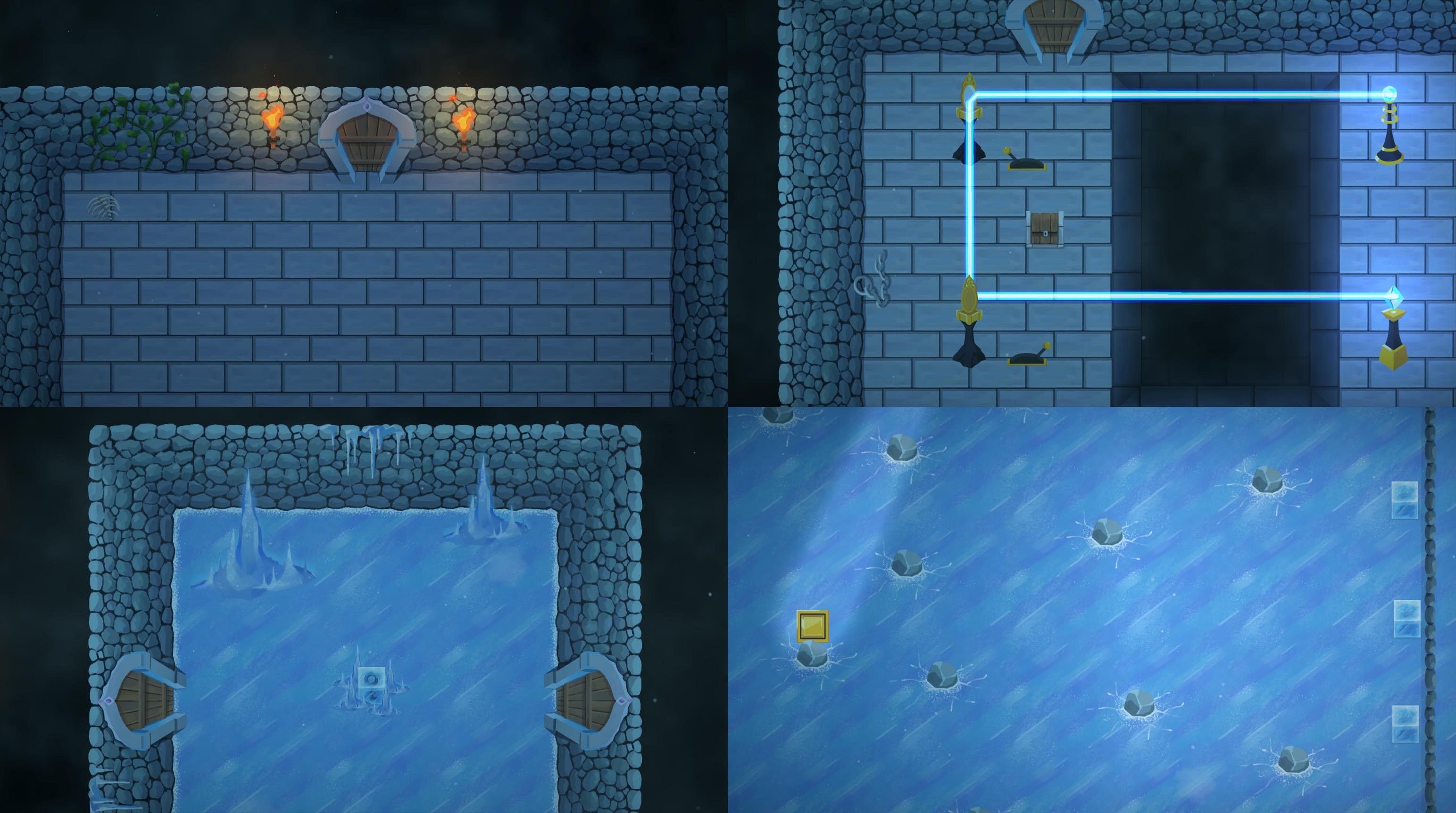 Ice Dungeon 2D Tileset by Damien Brochard · Illune