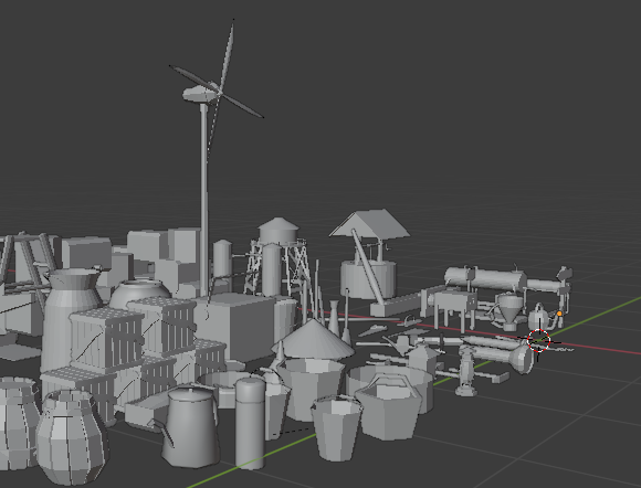 3D Farm Props PSX Asset Pack by Pandora Entertainment