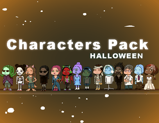 Pixel Characters Pack 1-4 by love_in_rar