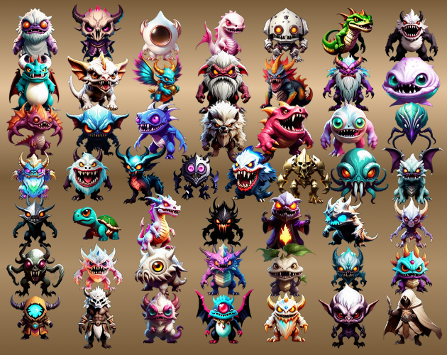 Monsters 50 Pack Vol 17｜RPG Asset Pack (PNG) by Pixel Hammer