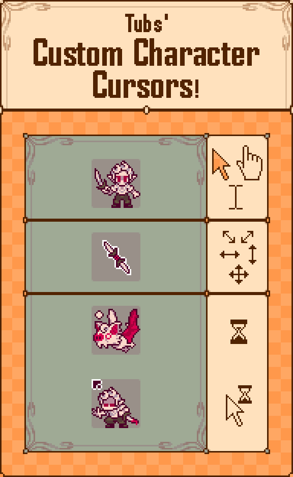 Custom Mouse Cursor Set - Pale Elf by Tubs