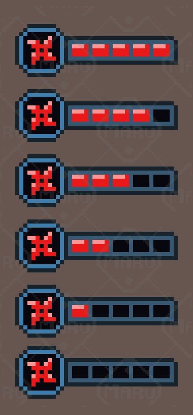 Sci-Fi UI Elements – Pixel Art HUD Kit (16×16) by Maru