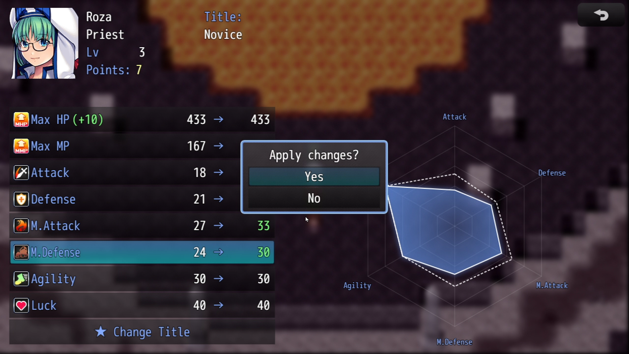 Kadajah's LvlPoints - Visual Stat Distribution for RPG Maker Mz by Kadajah