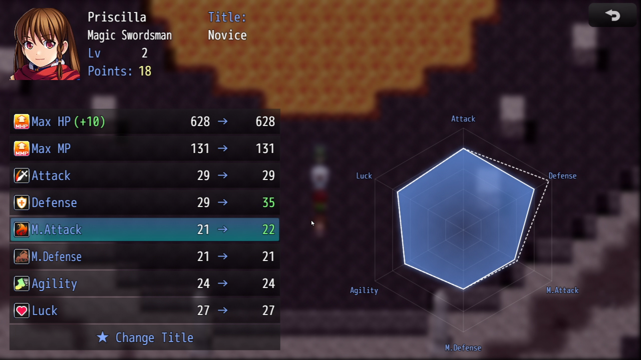 Kadajah's LvlPoints - Visual Stat Distribution for RPG Maker Mz by Kadajah