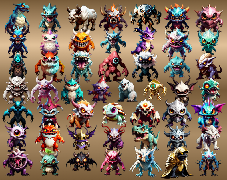 Monsters 50 Pack Vol 18｜RPG Asset Pack (PNG) by Pixel Hammer